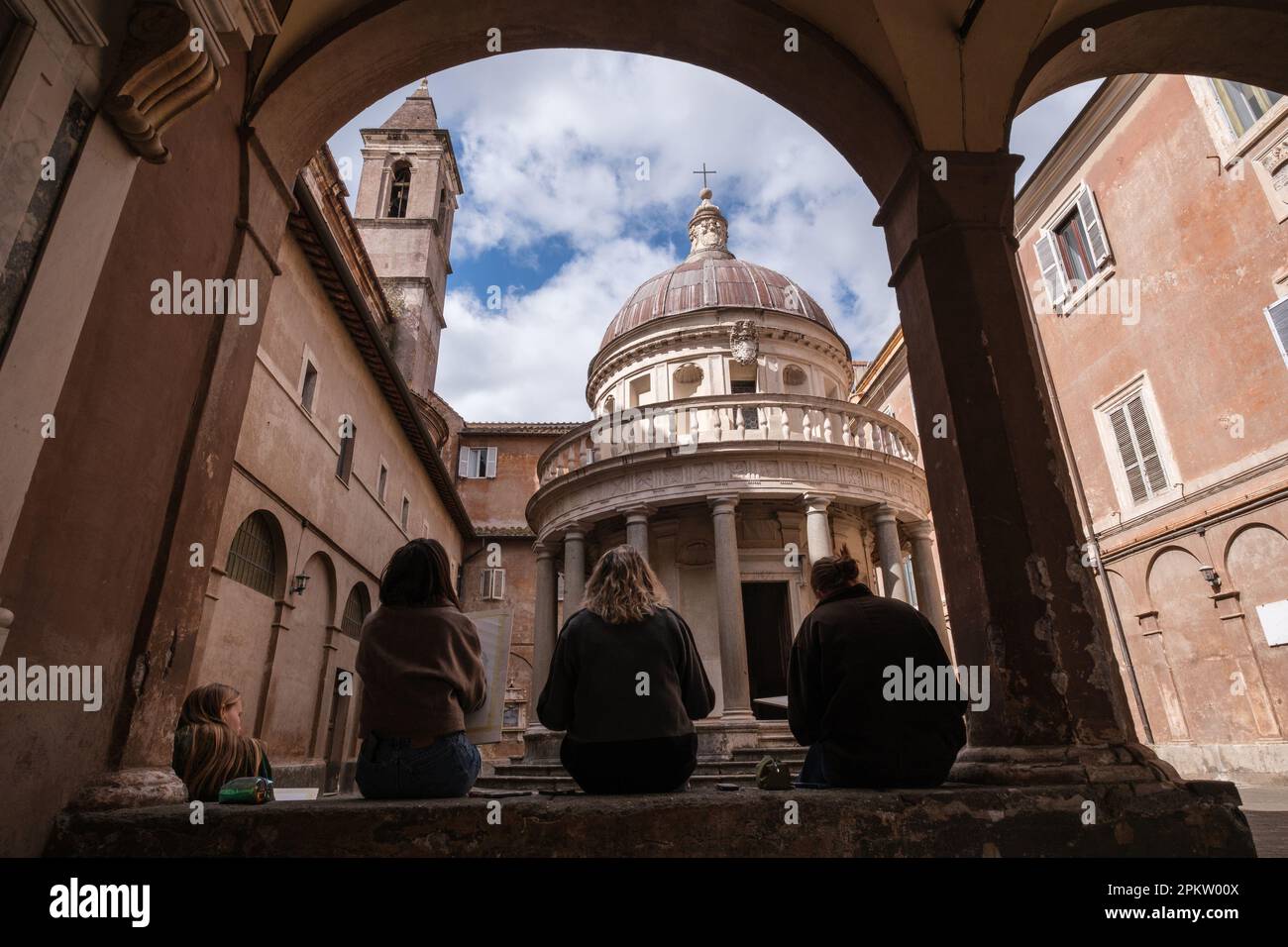 Rome, Italy. 9th Apr, 2023. The temple of San Pietro in Montorio in the ...
