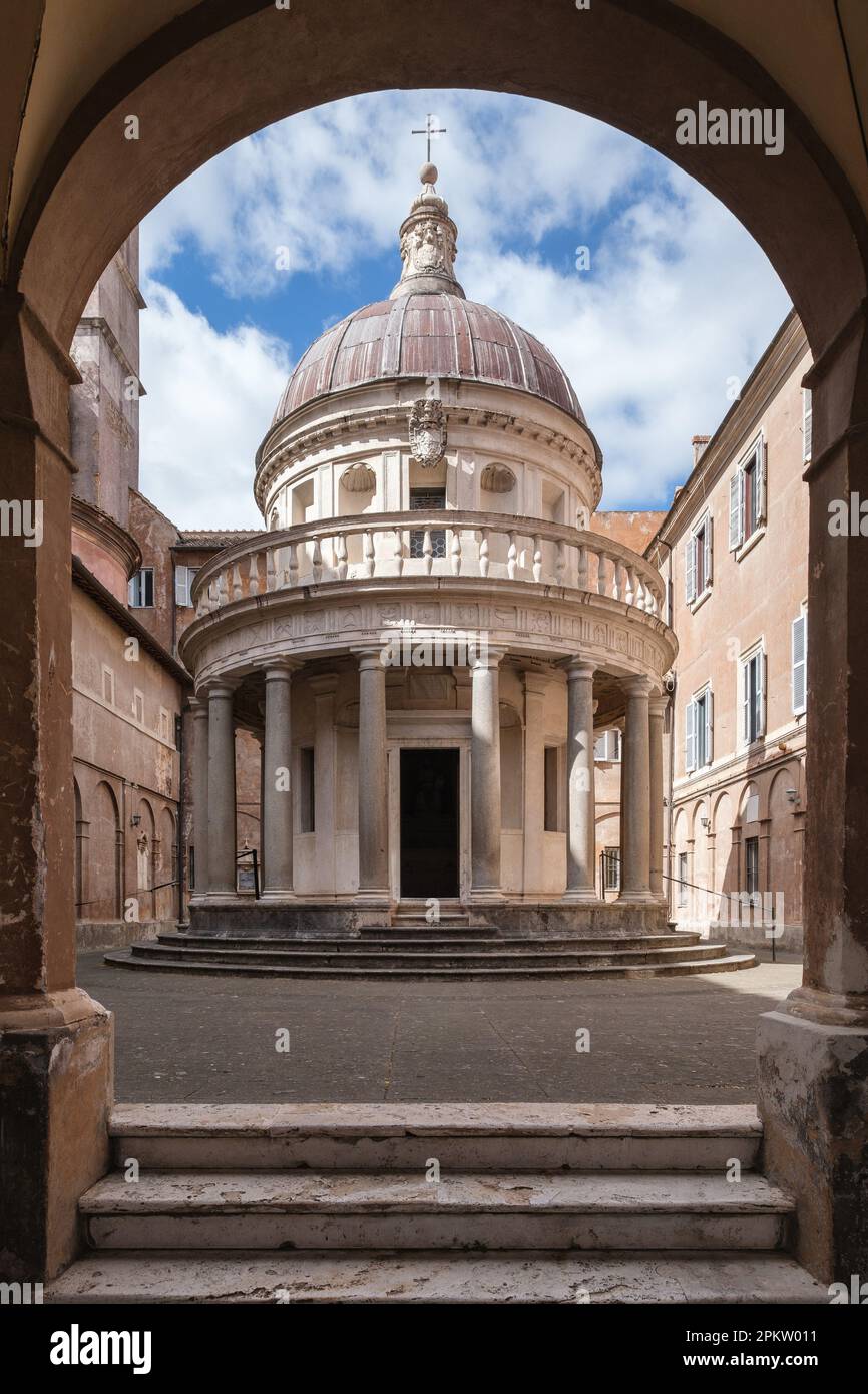 Rome, Italy. 9th Apr, 2023. The temple of San Pietro in Montorio in the ...