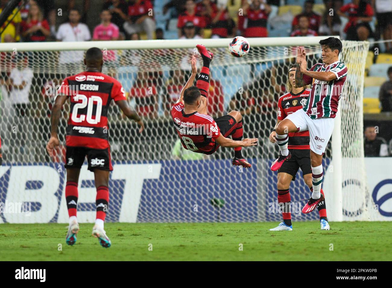Rio De Janeiro, Brazil. 09th Apr, 2023. Photo during Fluminense x ...