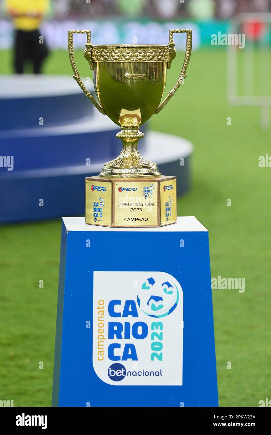 Rio De Janeiro, Brazil. 09th Apr, 2023. Cup during Fluminense x ...