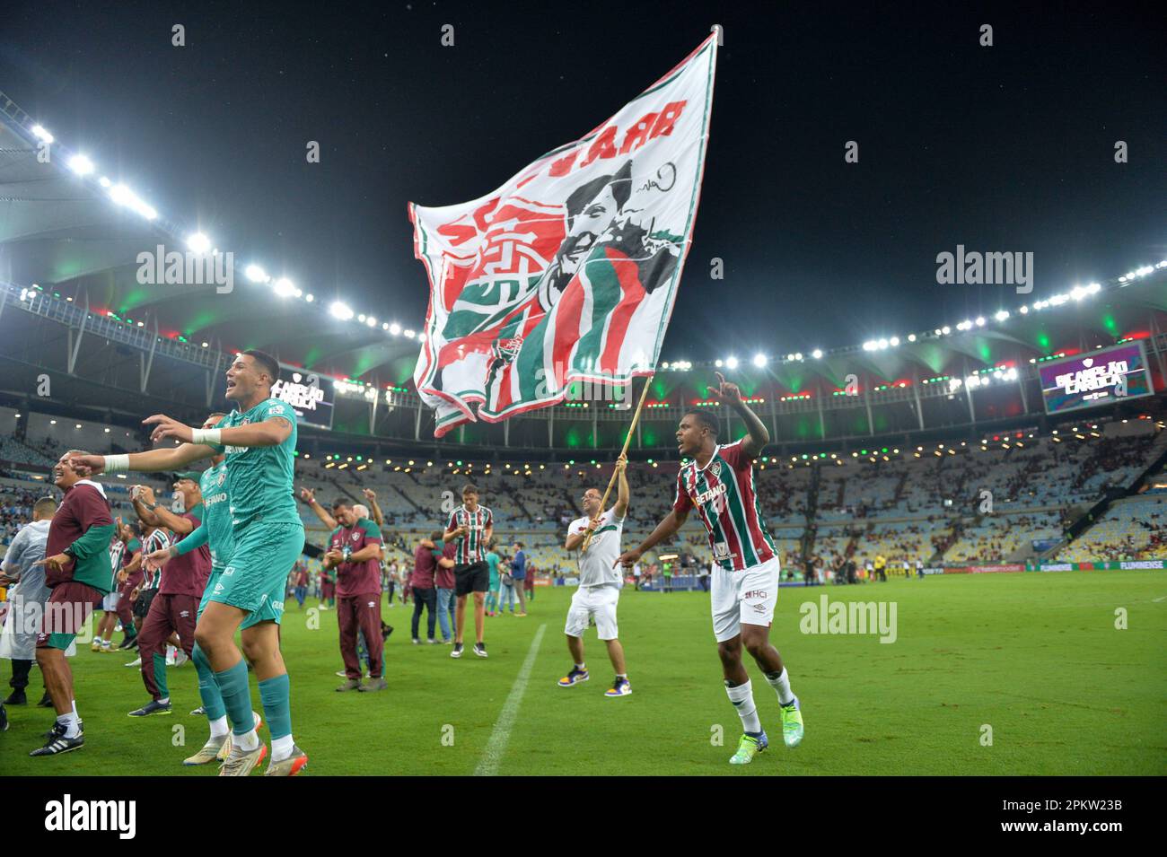 Rio De Janeiro, Brazil. 09th Apr, 2023. Celebration during Fluminense x ...