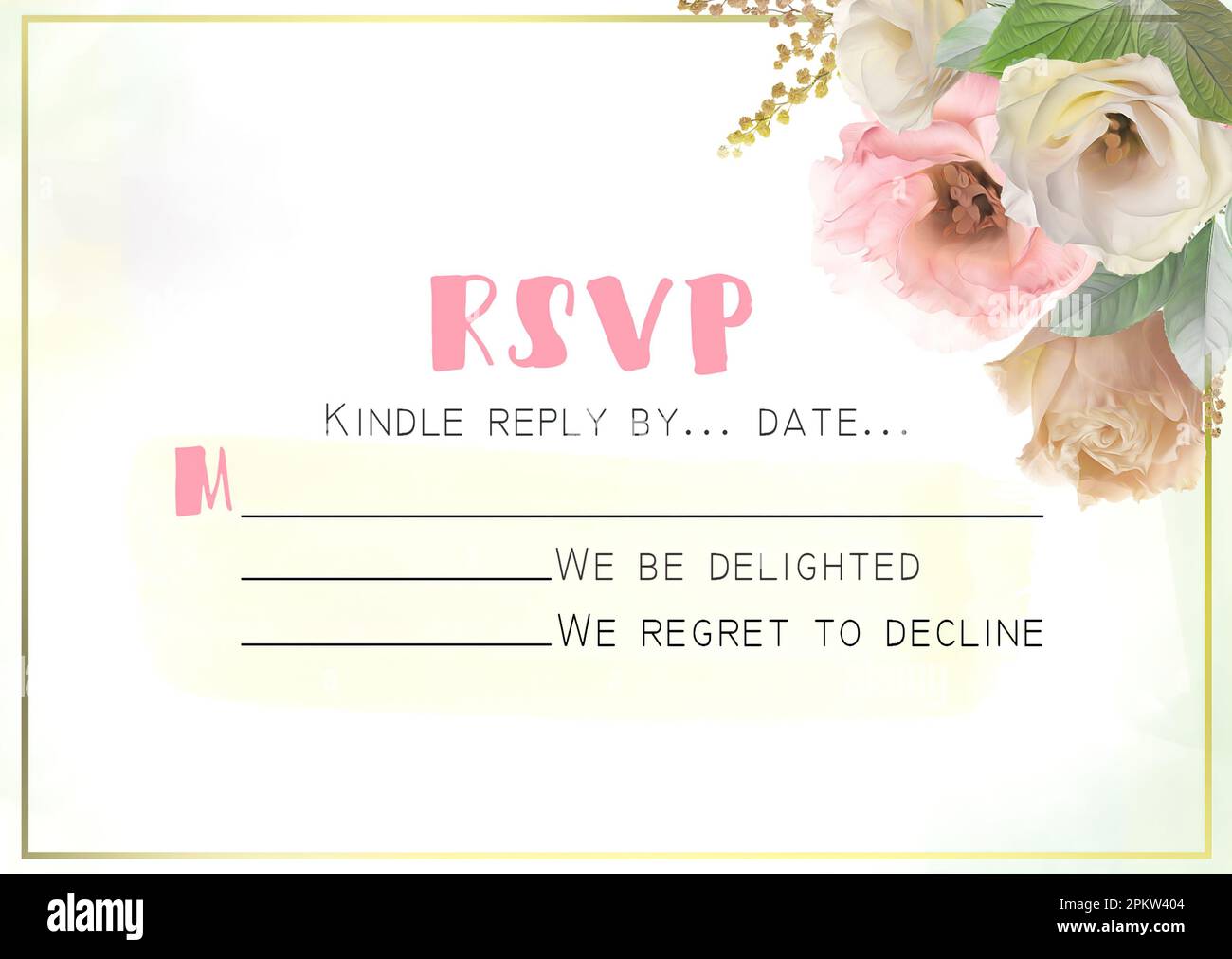 Rsvp card hi-res stock photography and images - Alamy