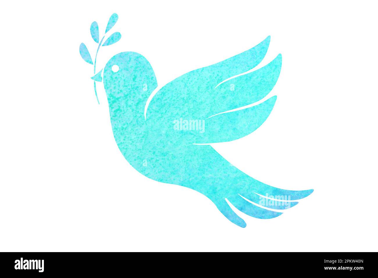 Two Doves Holding A Ribbon Around The World Peace Earth