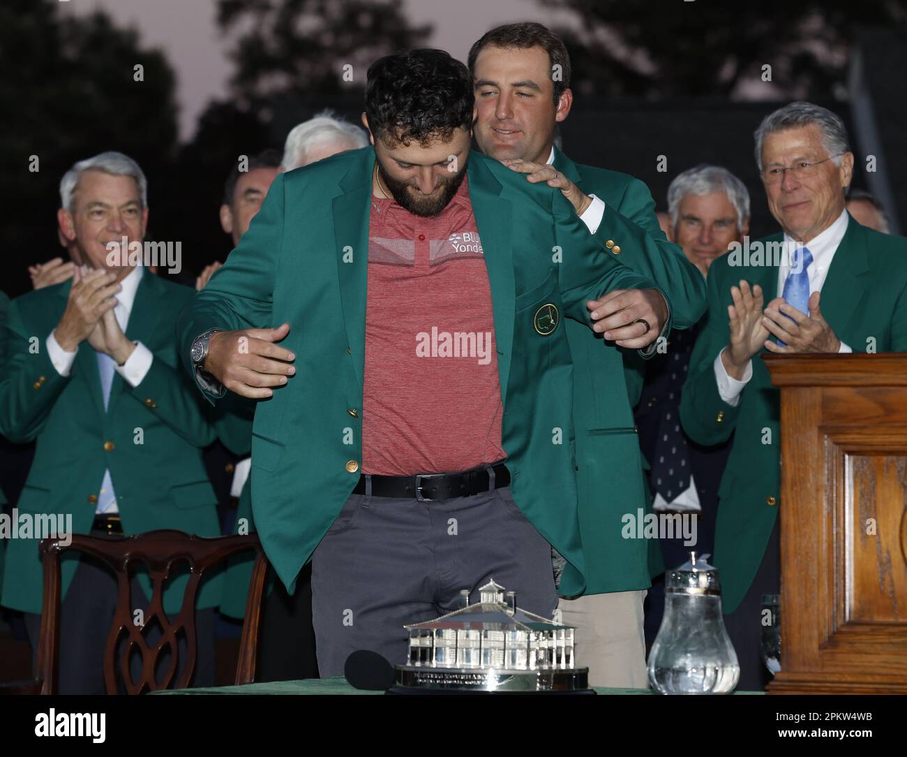 Augusta, United States. 09th Apr, 2023. Masters winner Jon Rahm ...