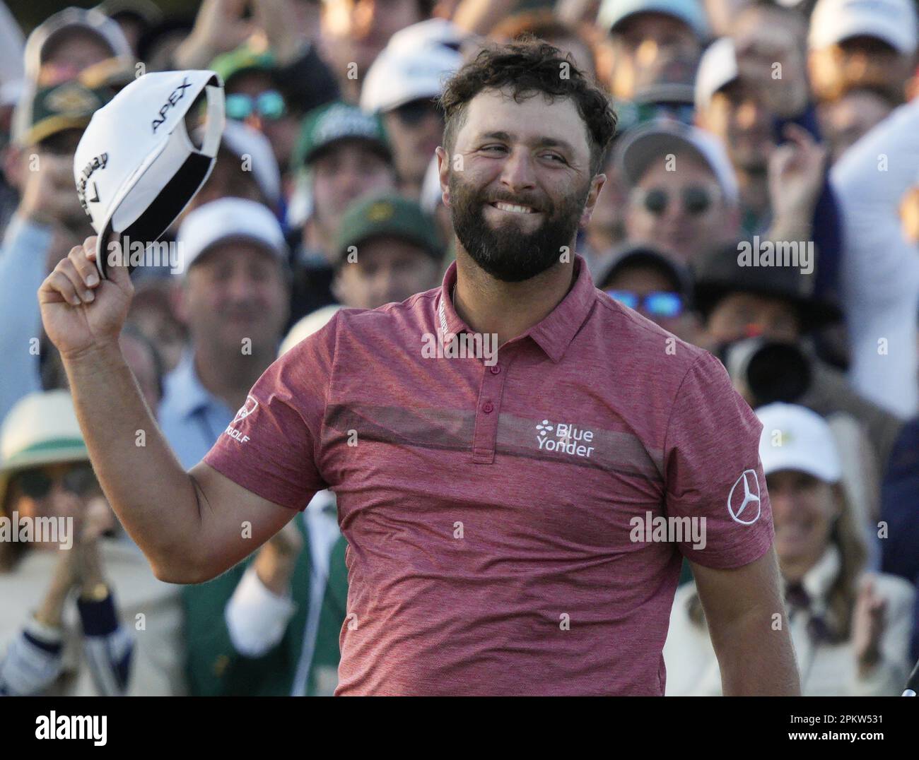 Jon rahm masters 2023 celebrates hi-res stock photography and images ...