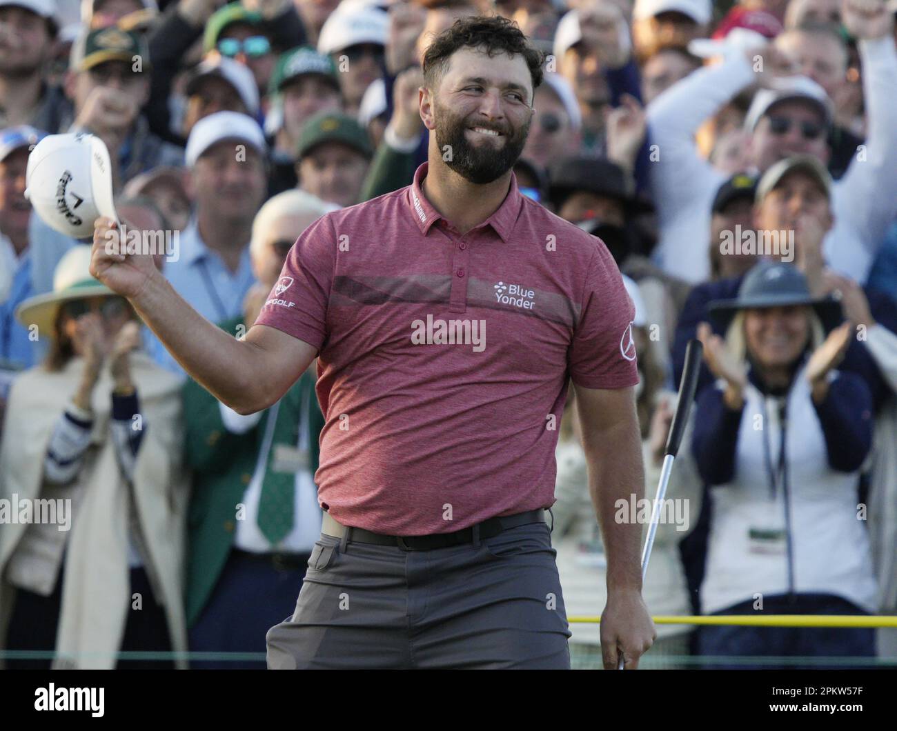 Jon rahm masters 2023 celebrates hi-res stock photography and images ...