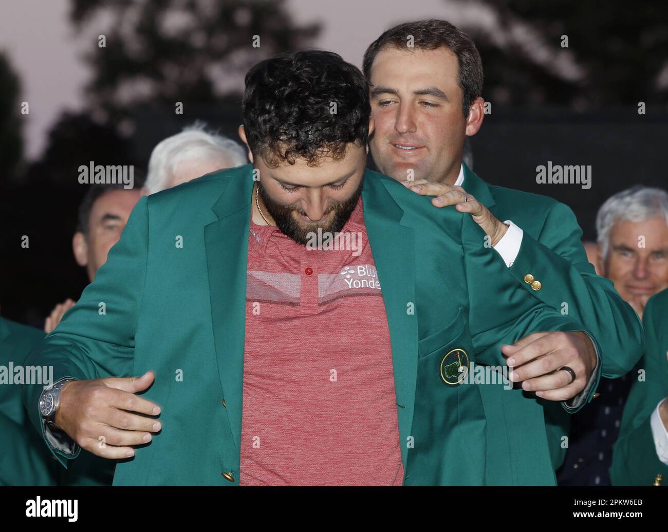 Augusta, United States. 09th Apr, 2023. Masters winner Jon Rahm ...