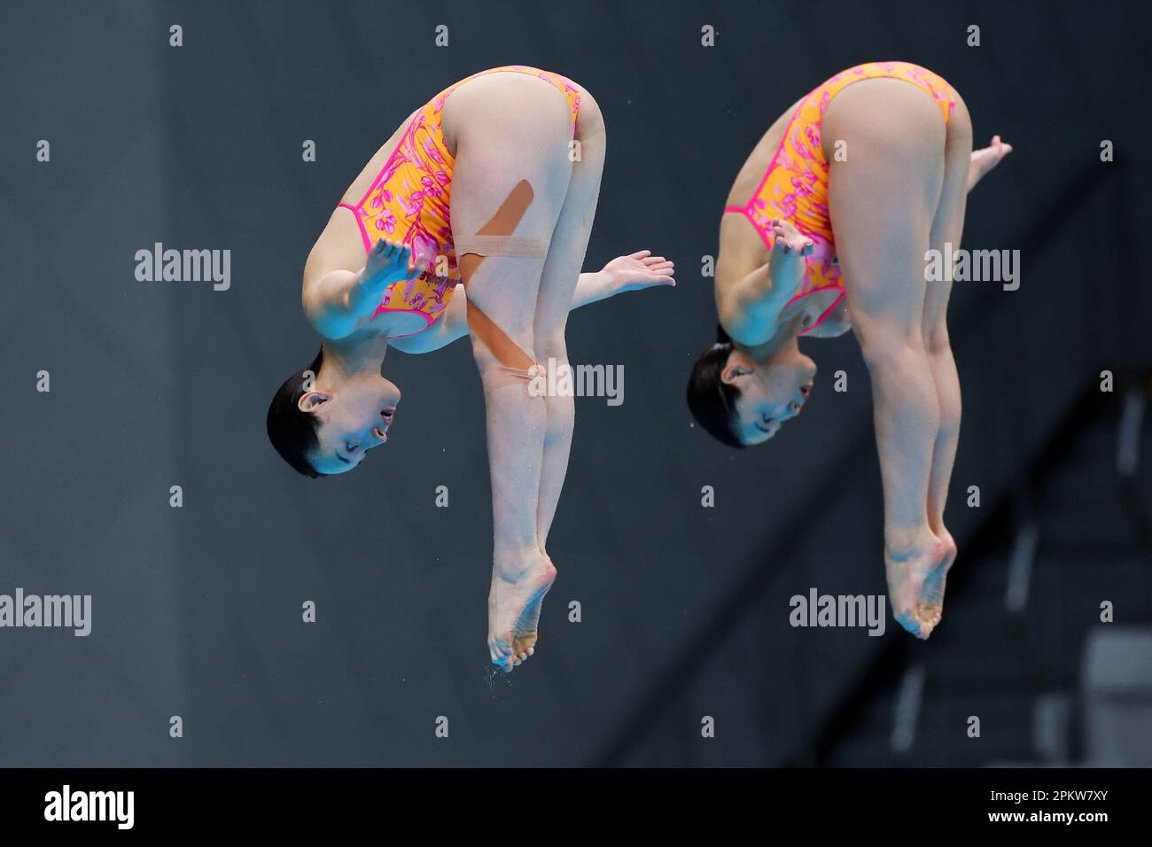 Tokyo, Japan. 7th Apr, 2023. Yuka Mabuchi & Haruka Enomoto Diving ...