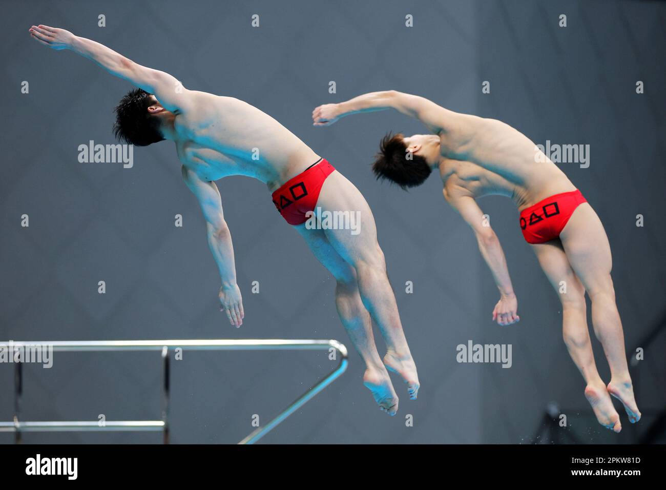 Tokyo, Japan. 7th Apr, 2023. Haruki Suyama & Yuto Araki Diving ...
