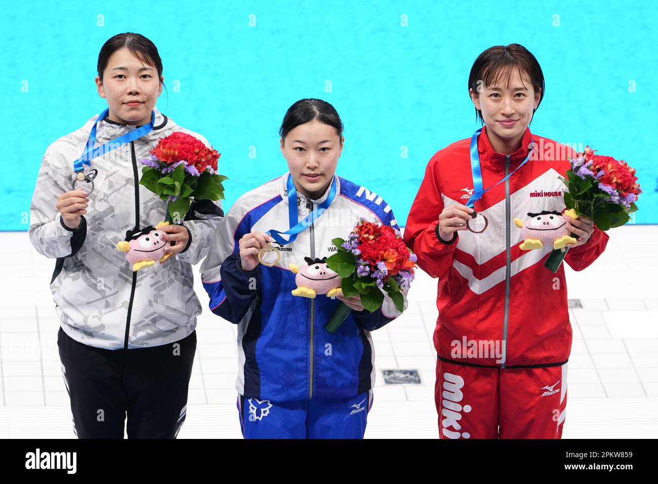 Tokyo, Japan. 8th Apr, 2023. (L-R) Haruka Enomoto, Sayaka Mikami, Yuka ...