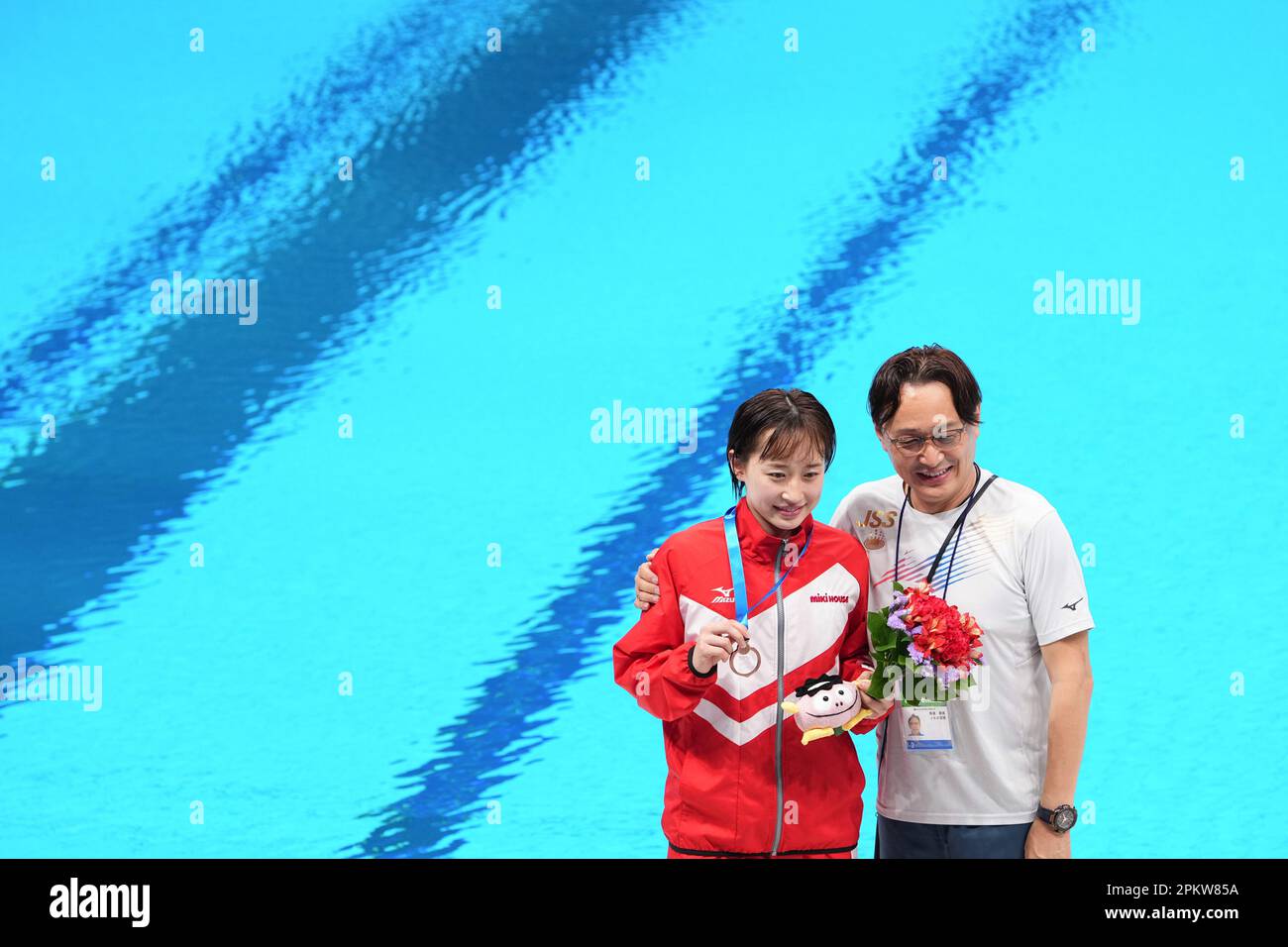Tokyo, Japan. 8th Apr, 2023. (L-R) Yuka Mabuchi, Suei Mabuchi Diving : Tsubasa Japan Diving Cup ...