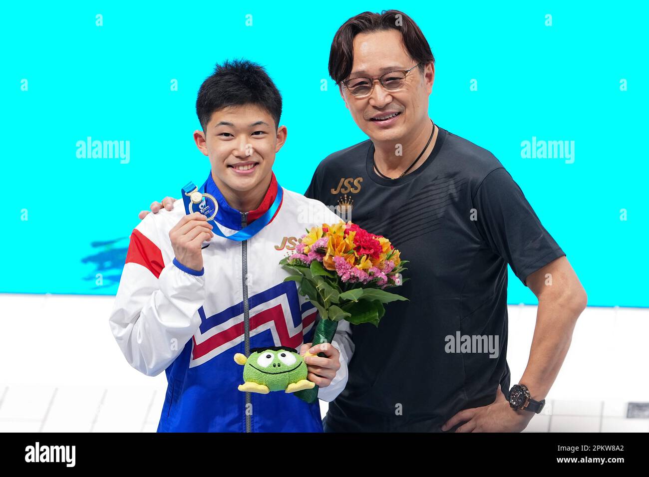Tokyo, Japan. 9th Apr, 2023. (L-R) Rikuto Tamai, Suei Mabuchi Diving ...