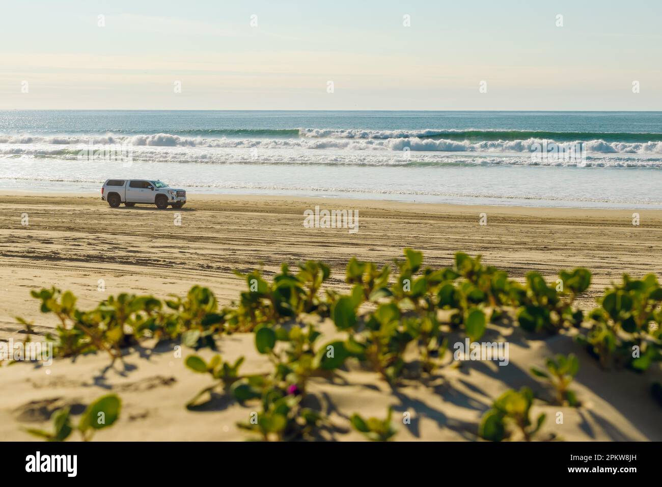 Oceano, California, USA -December 14, 2022. Cars on the beach. Oceano ...