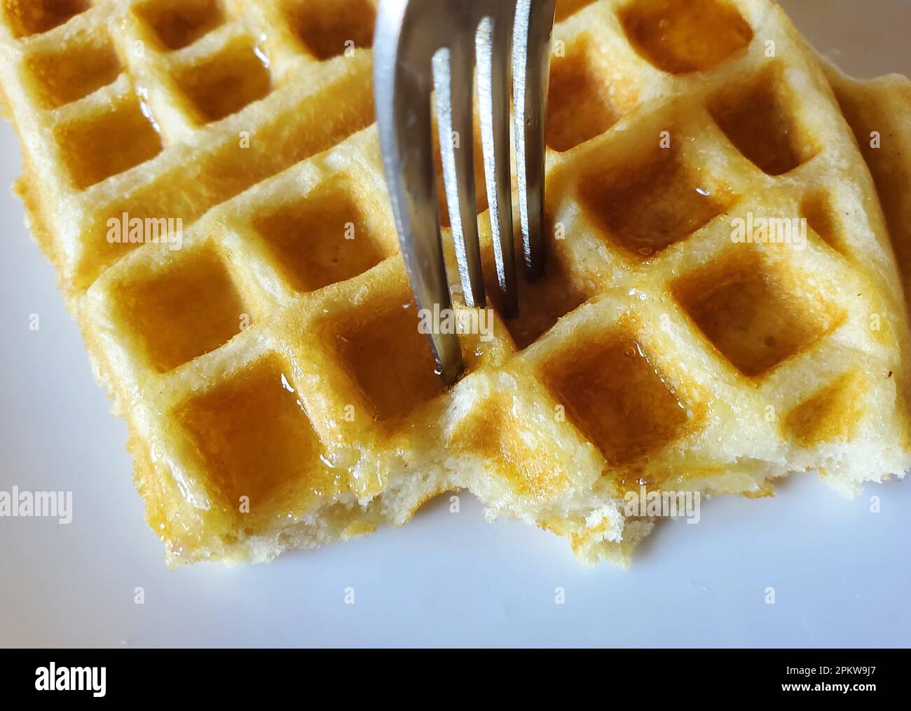 Waffle piece hi-res stock photography and images - Alamy