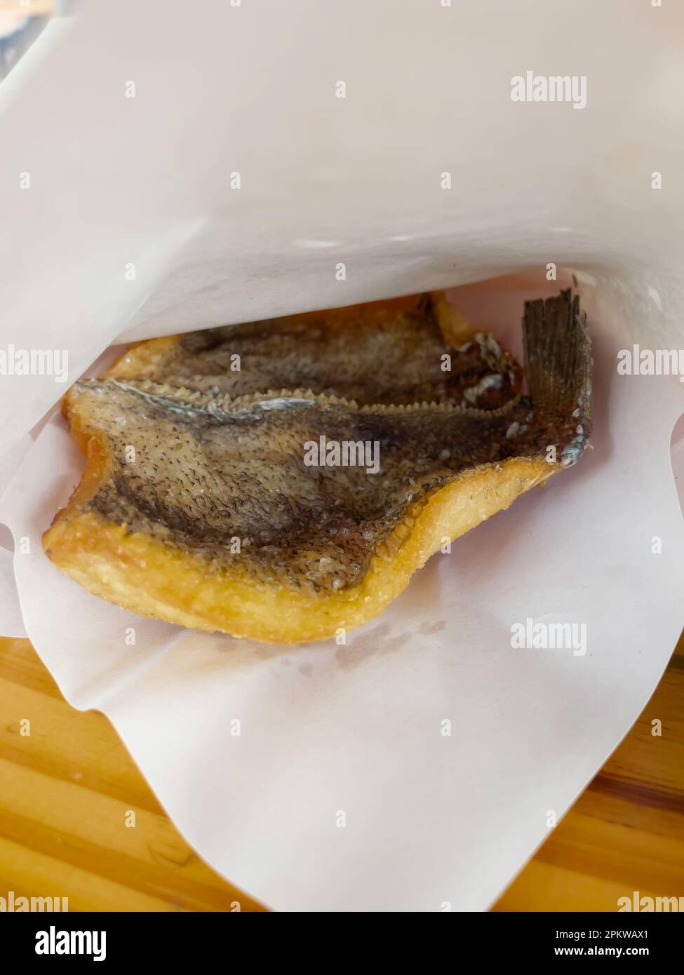 Crispy fried gourami fish Thai street food, stock photo Stock Photo - Alamy