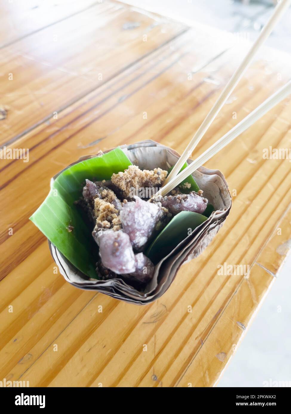 Sesame sticky rice a snack of northern Thailand, stock photo Stock ...