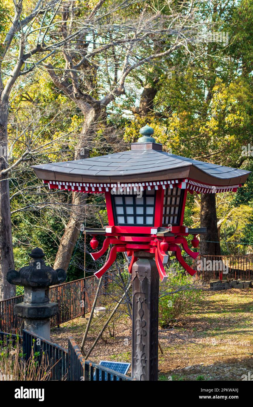 Tiny Asian Spirit House in Shinobugaoka Inari Shrine (Ana Inari) in ...