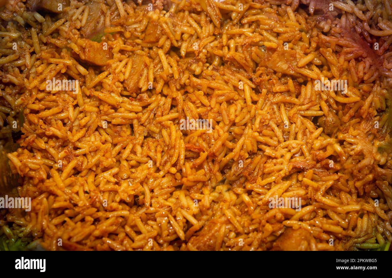 A Background of Biriyani Spice Rice Stock Photo - Alamy