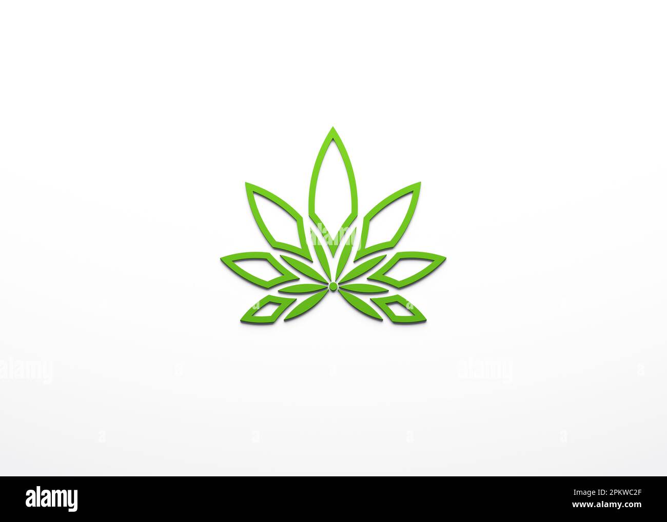 Marijuana leaf or cannabis leaf weed logo icon isolated on white ...