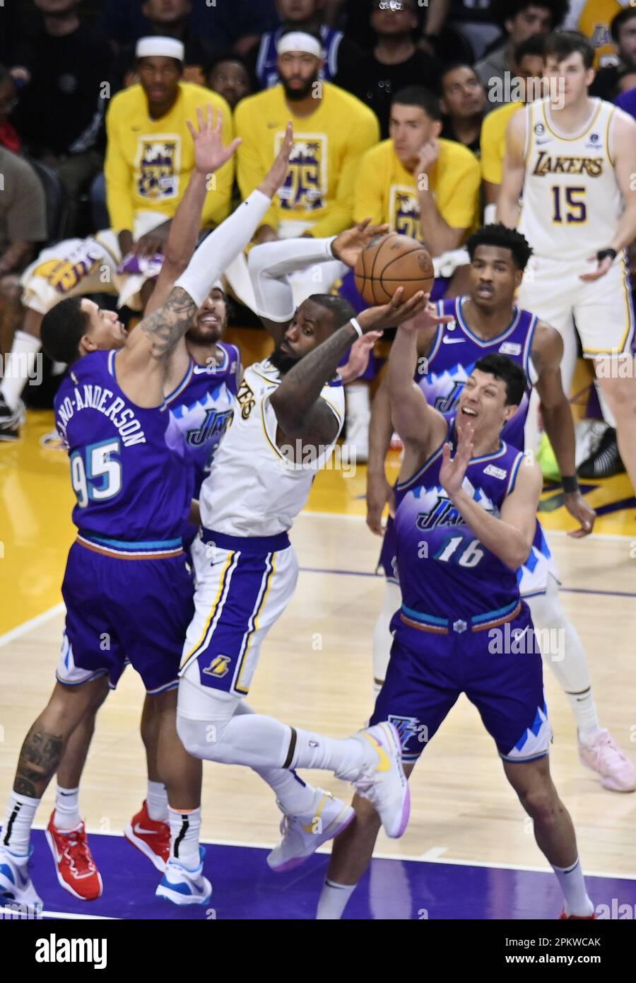 Los Angeles, United States. 09th Apr, 2023. Los Angeles Lakers forward ...