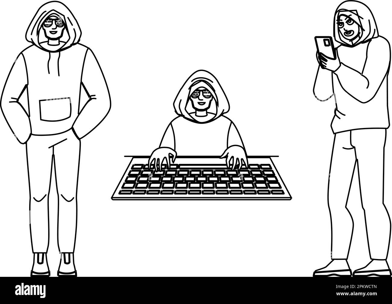 hacker man vector Stock Vector Image & Art - Alamy