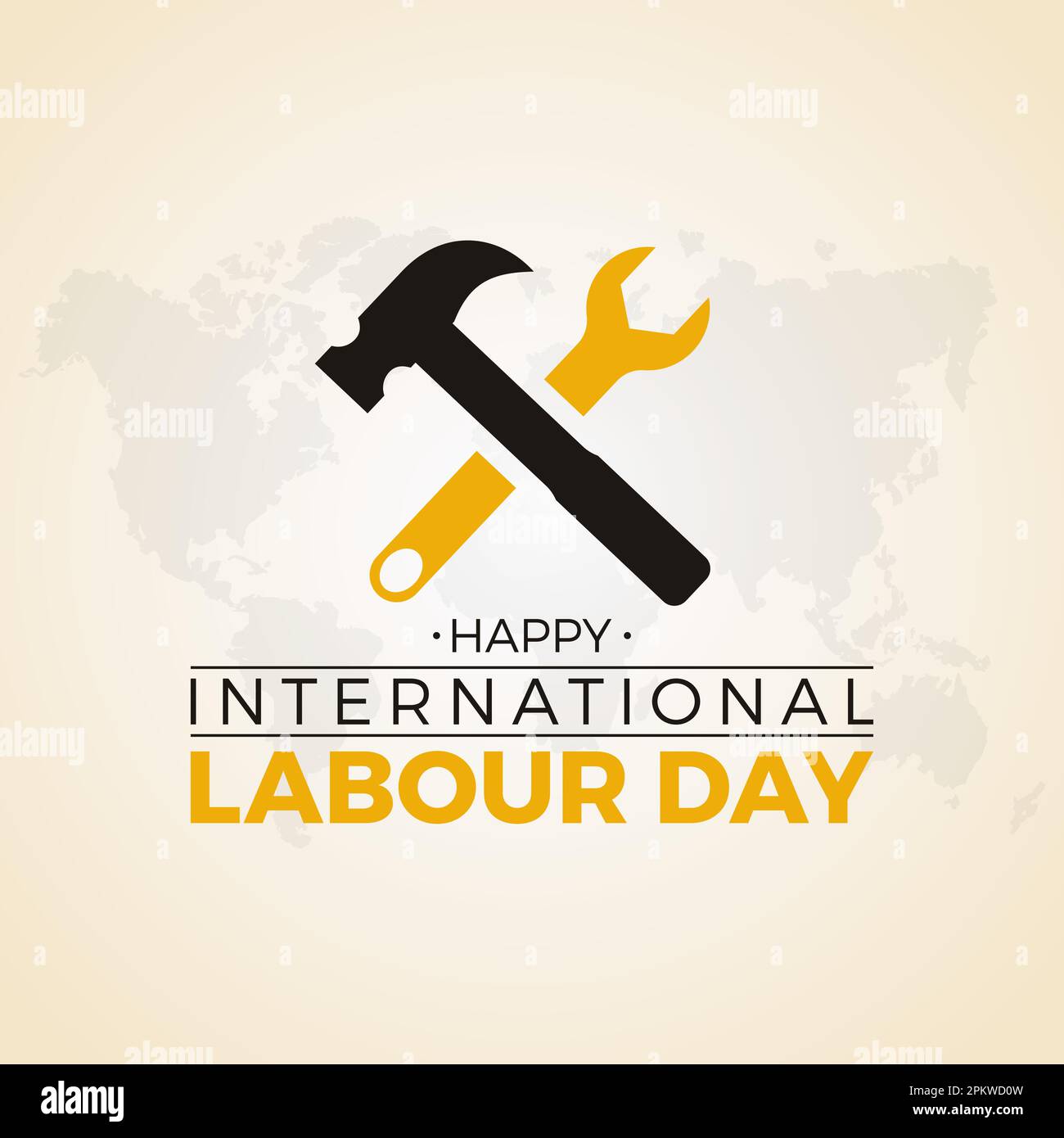 International labour day on 1st may. Happy labor day vector template for banner, greeting card ...