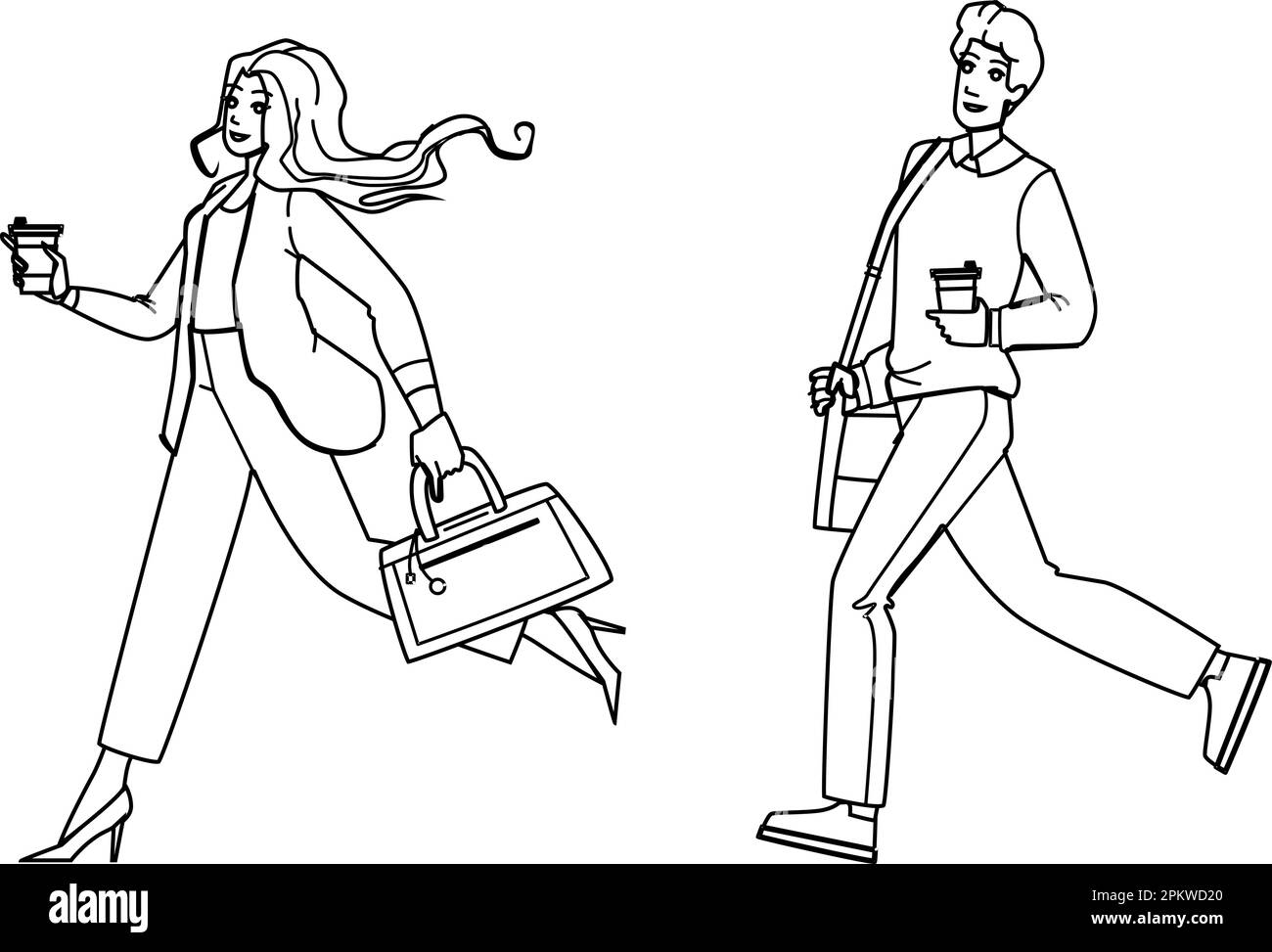 hurrying up vector Stock Vector Image & Art - Alamy