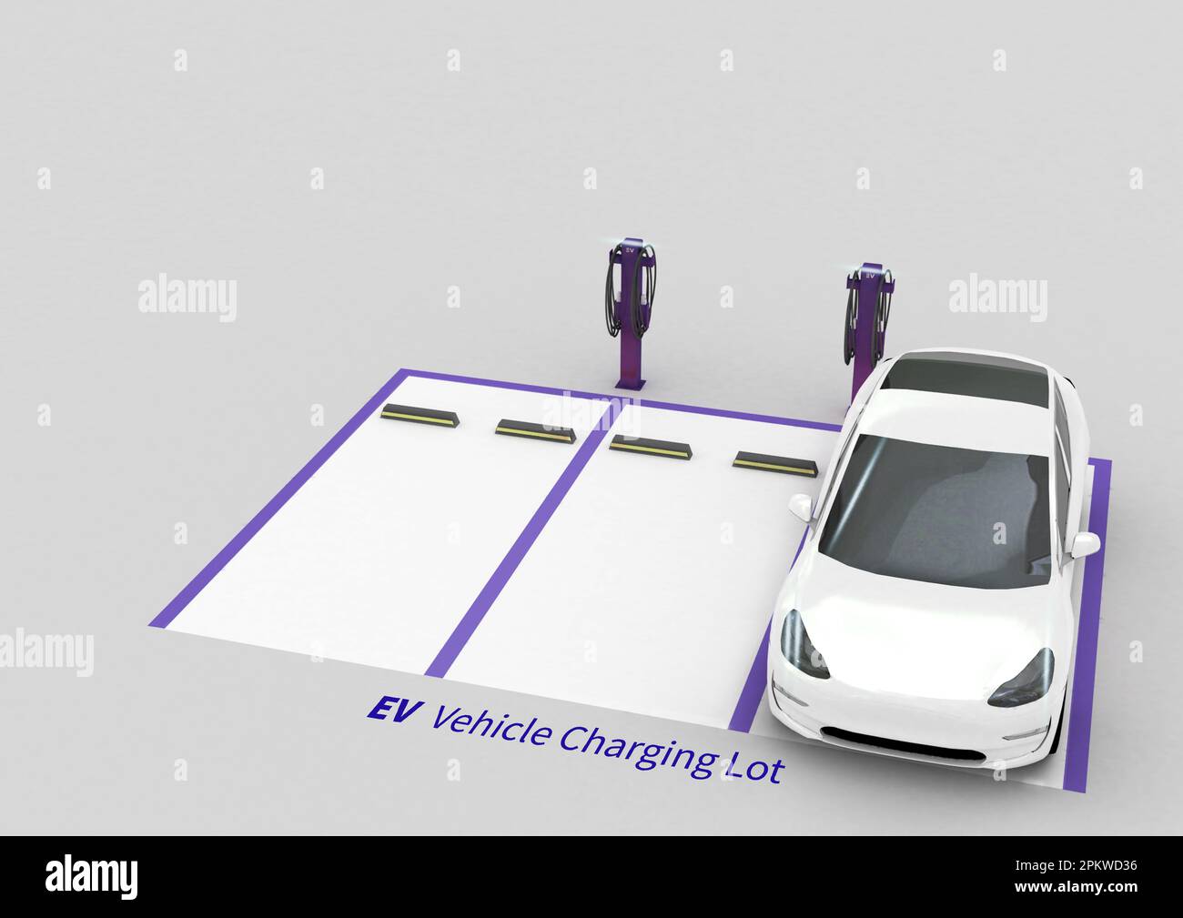 EV Charging station 3d graphic Stock Photo - Alamy