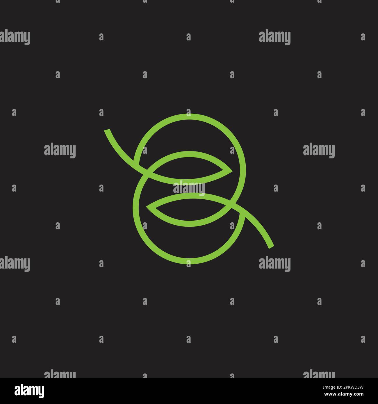 Green natural background thin Stock Vector Images - Alamy