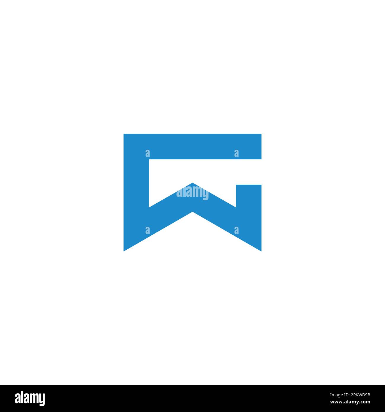 letter cw simple geometric logo vector Stock Vector Image & Art - Alamy