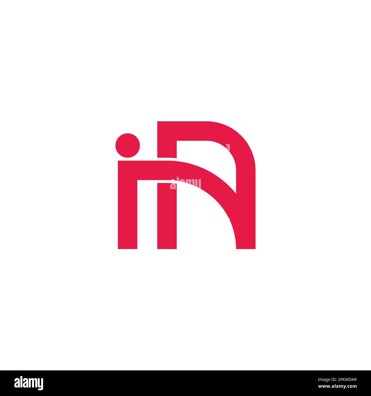 letter in geometric simple linked logo vector Stock Vector Image & Art ...