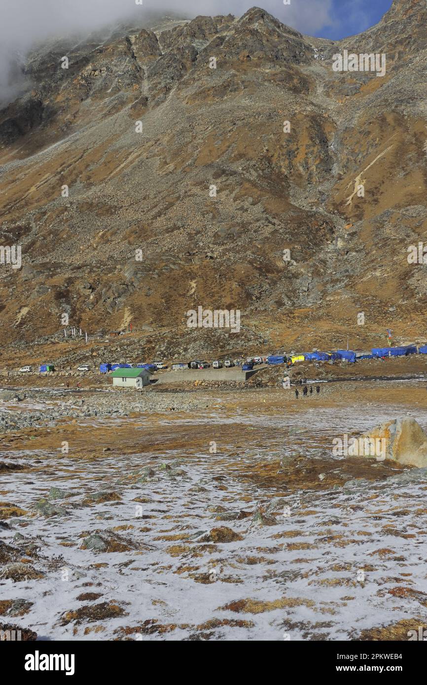 yumesodong valley or zero point, himalayan alpine valley is popular for ...