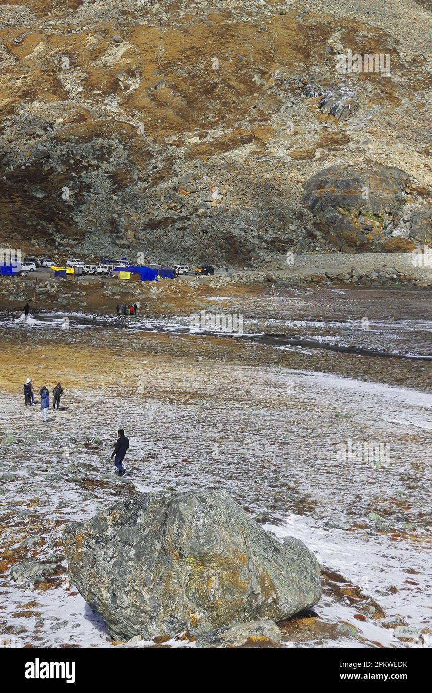 yumesodong valley or zero point, himalayan alpine valley is popular for ...