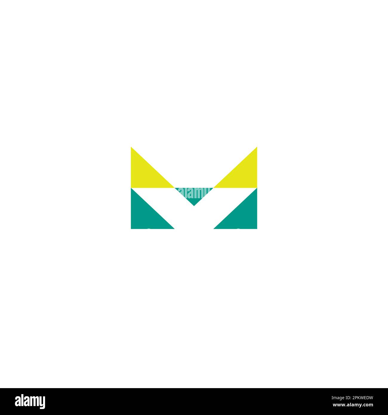 Letter M Triangle Logo Design. M Initial Icon Modern Design Stock ...