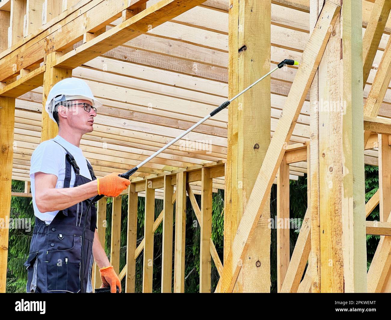 Wood fire sprayer hi-res stock photography and images - Alamy