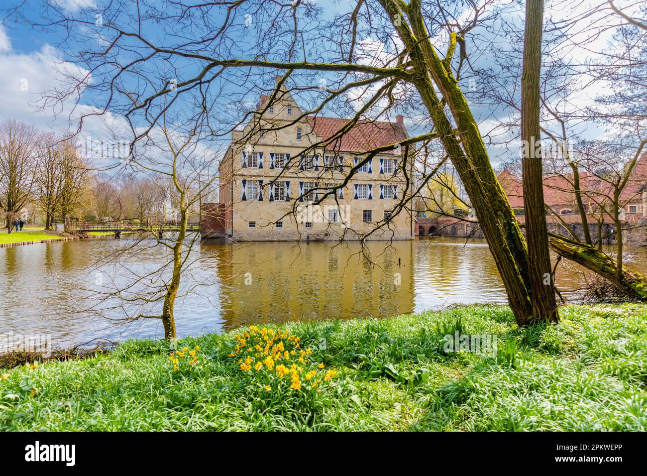 Burg Hulshoff, Munster, Castle and park, Germany Stock Photo - Alamy