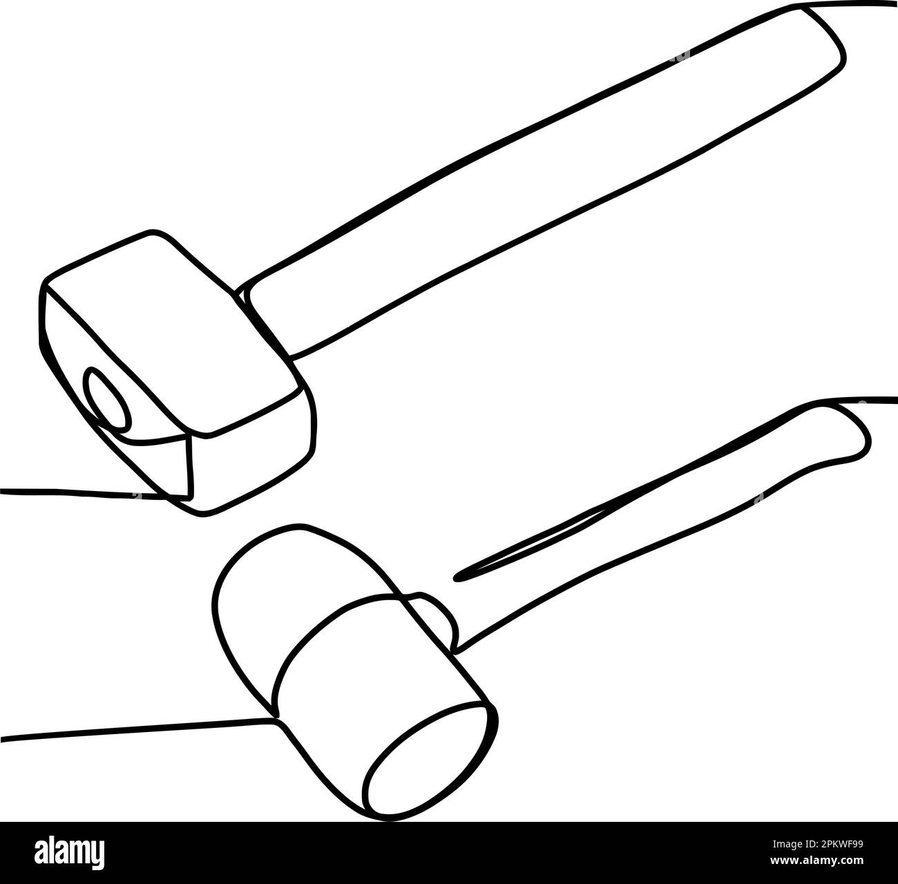 Collection, building, repair, tools illustration, drawing, engraving ...