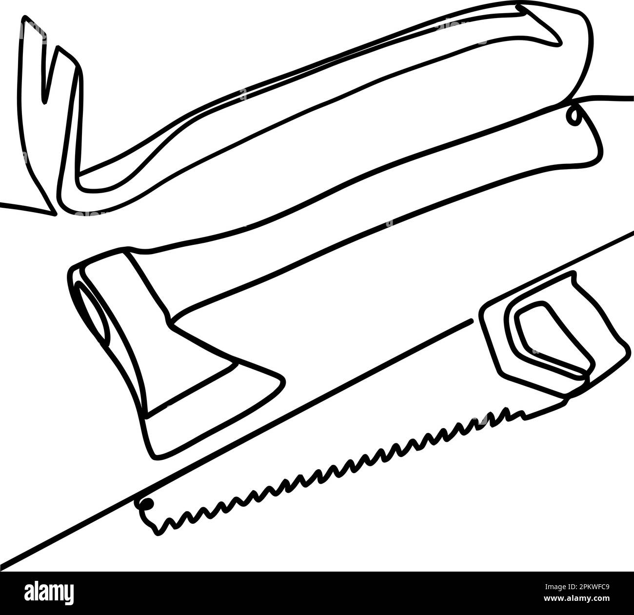 Collection, building, repair, tools illustration, drawing, engraving ...