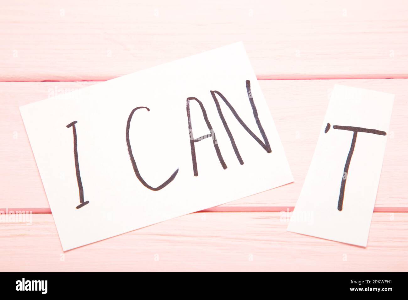 I can self motivation - cutting the letter t of the written word I can ...