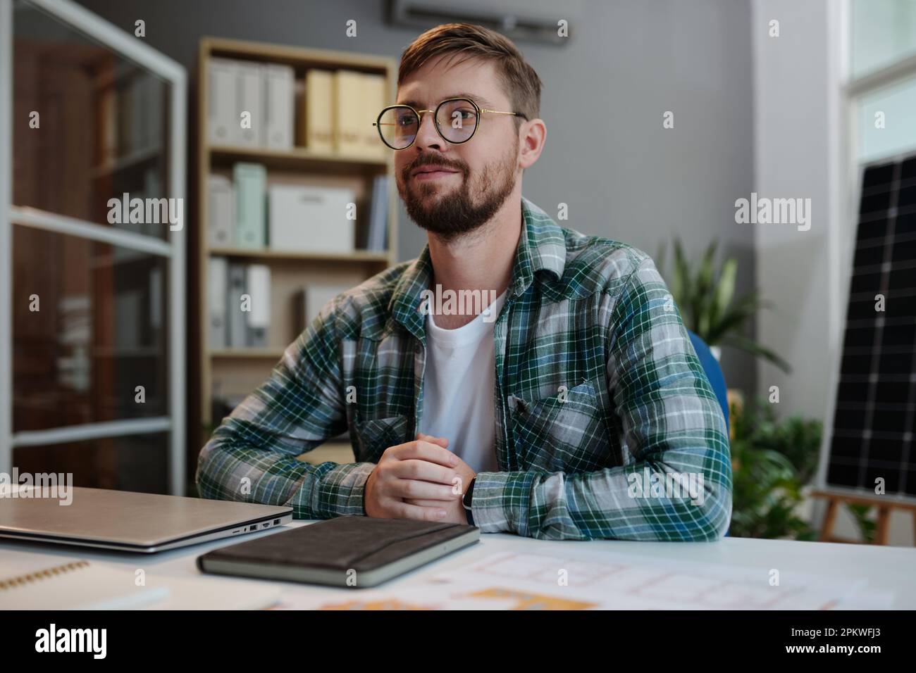 Client asking for green energy project for his house Stock Photo - Alamy