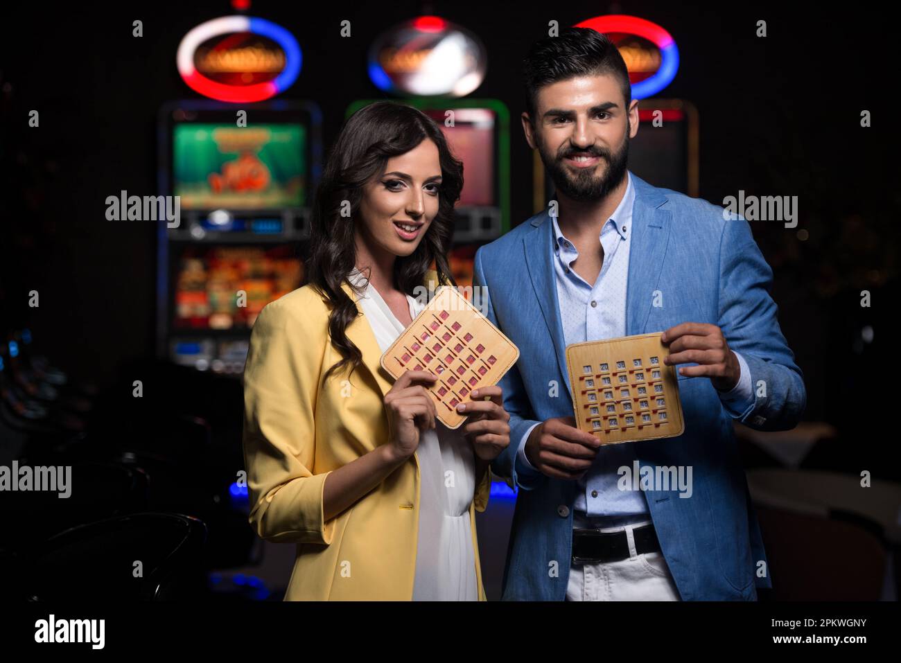 Young people playing bingo hi-res stock photography and images - Alamy