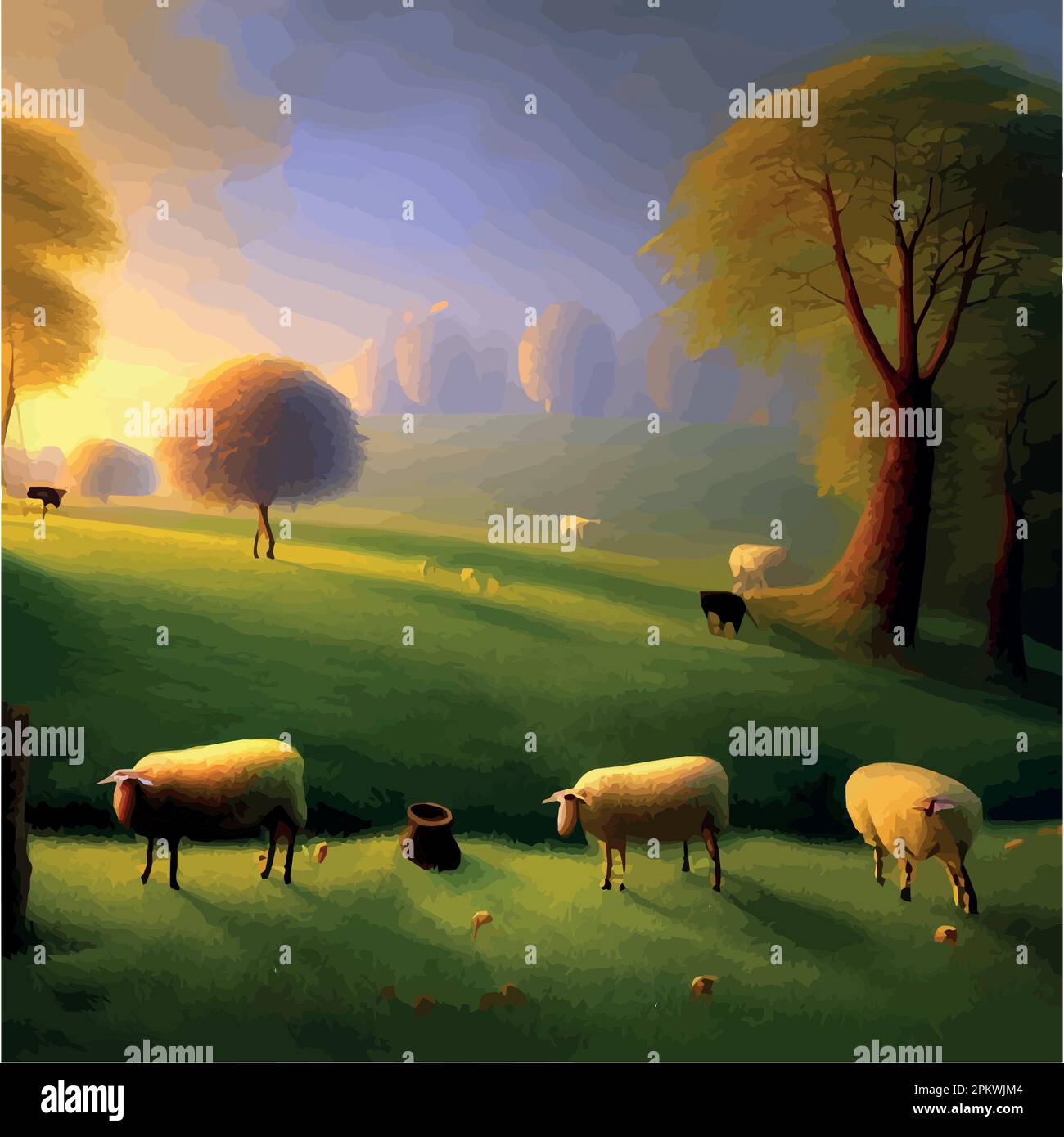 Graze outside agriculture Stock Vector Images - Alamy