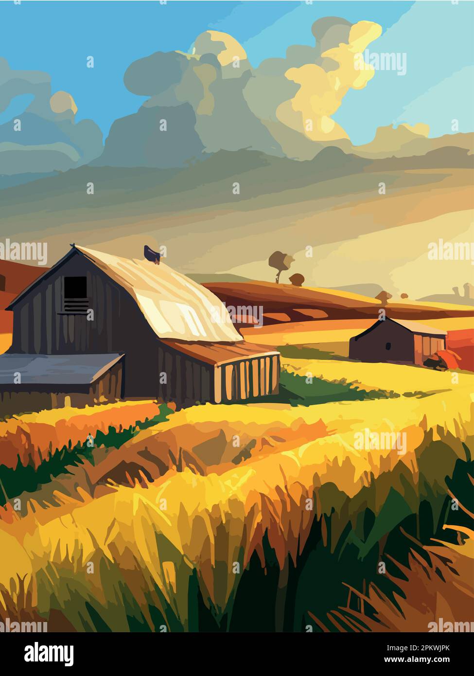 Agrarian agriculture farm company farm Stock Vector Images - Alamy