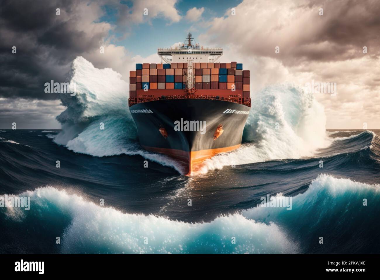 Many container ship hi-res stock photography and images - Alamy