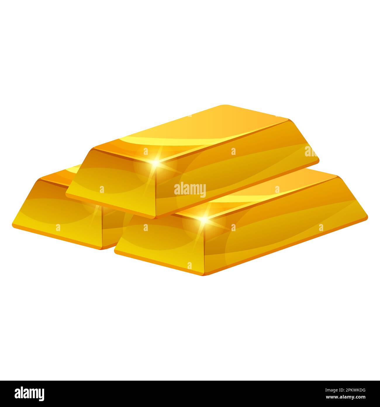 Stack of Gold bar icon, ingot. Symbol of richness currency investment ...