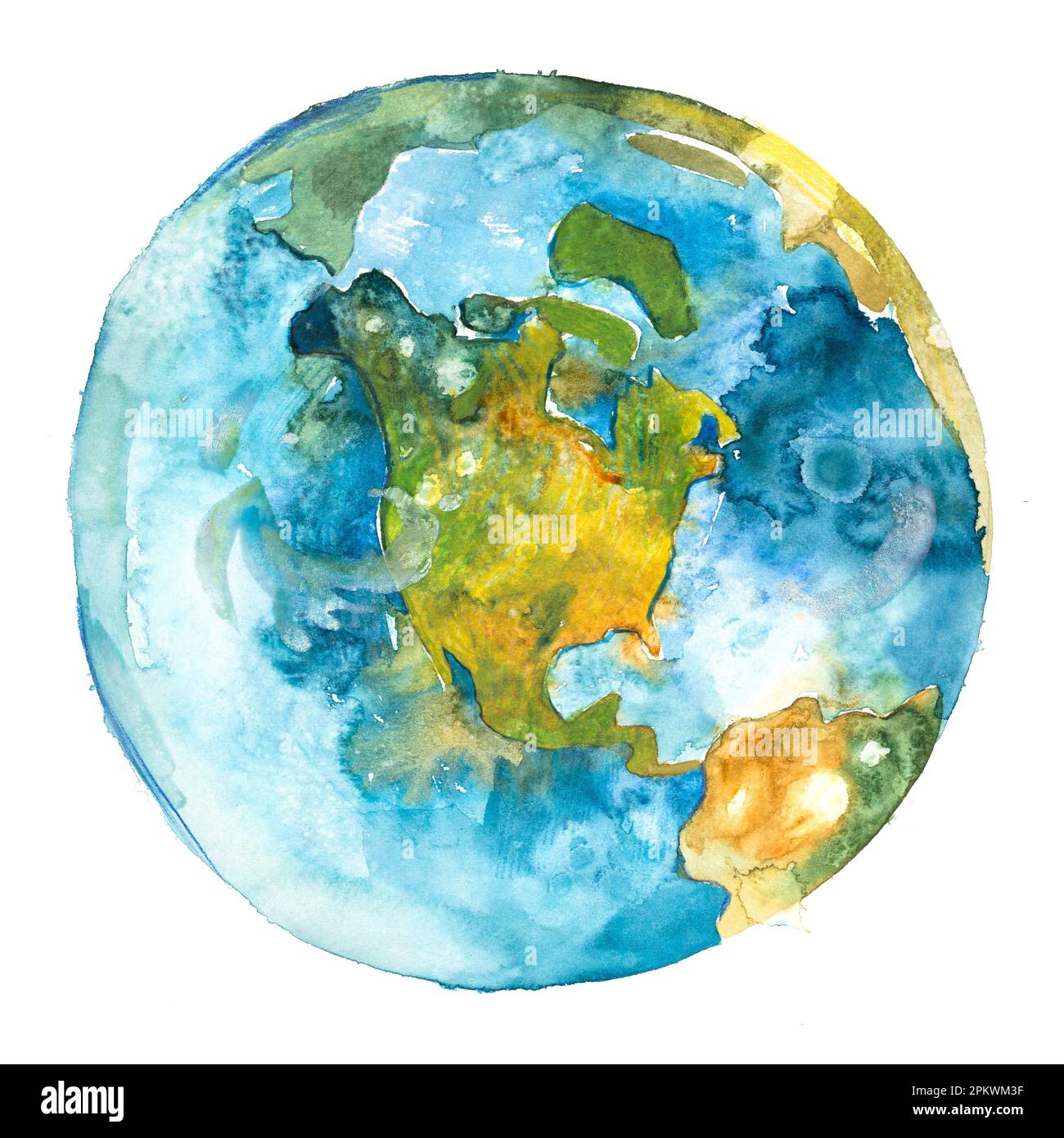 Watercolor usa map Cut Out Stock Images & Pictures - Alamy