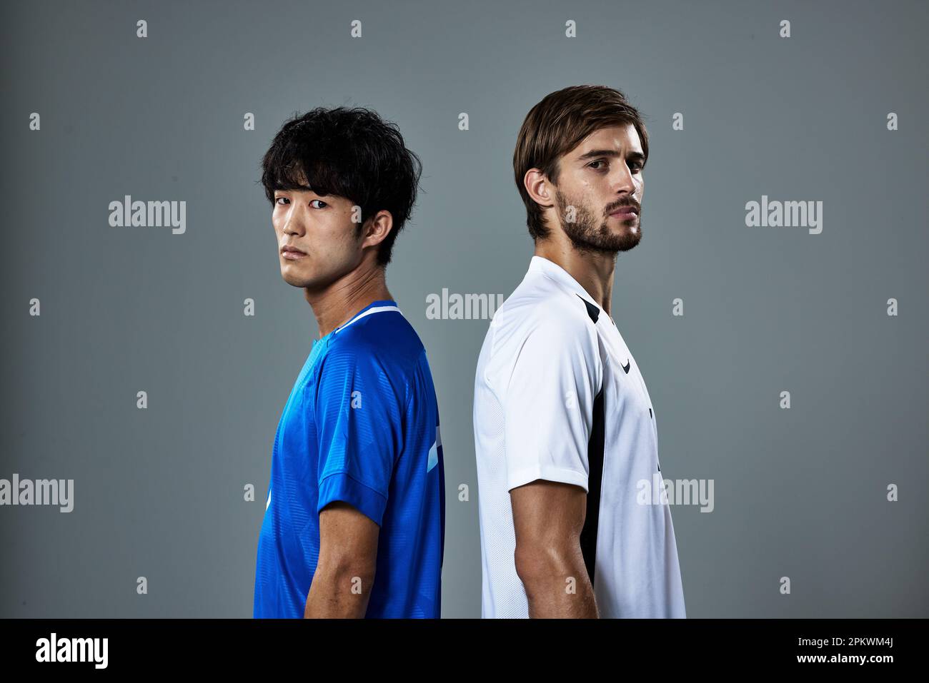 Two indoor football players hi-res stock photography and images - Alamy