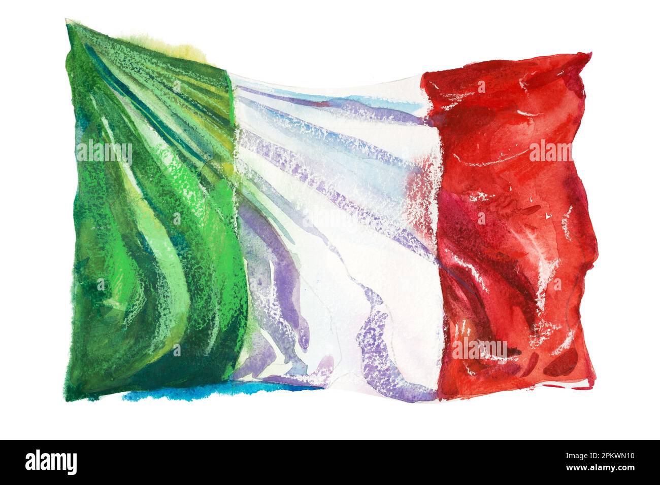 Hand waving italian flag hi-res stock photography and images - Alamy