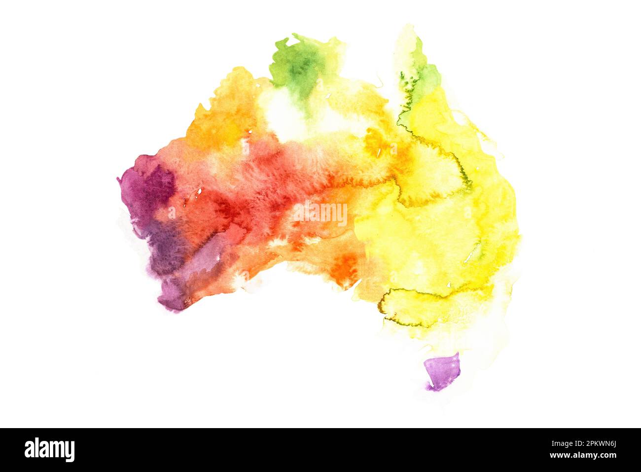 Watercolour world map hi-res stock photography and images - Alamy