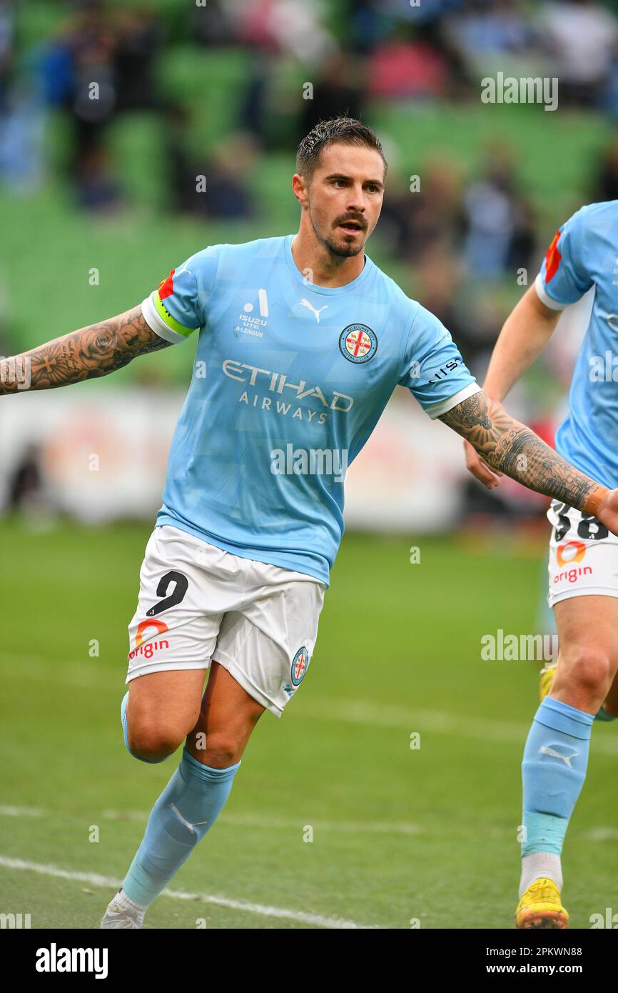 Melbourne, Australia. 10 Apr 2023. Pictured: Melbourne City forward ...